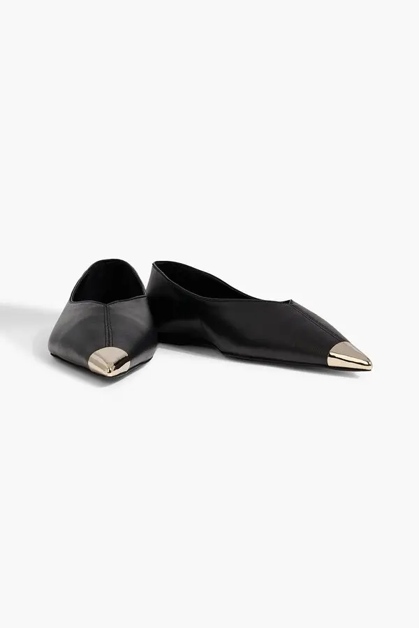 ANINE BING Nina Leather Pointtoe Flats