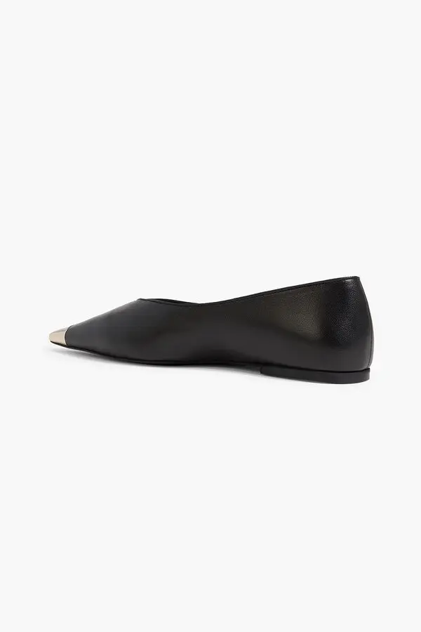 ANINE BING Nina Leather Pointtoe Flats