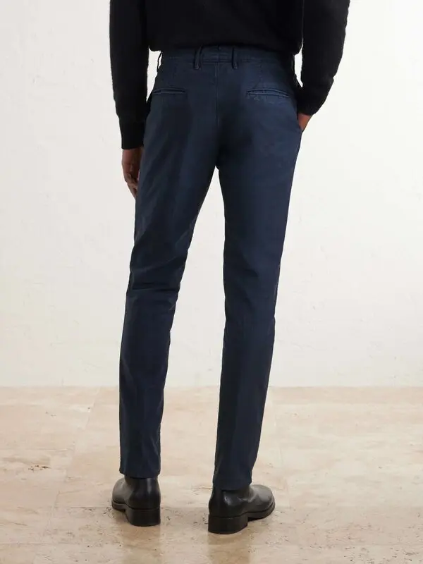 SLOWEAR Straight-leg Stretch-cotton Trousers