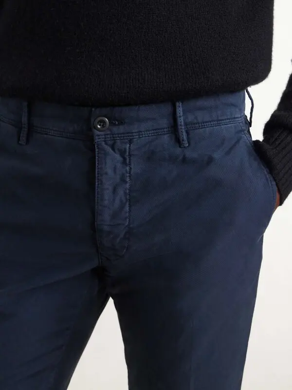 SLOWEAR Straight-leg Stretch-cotton Trousers