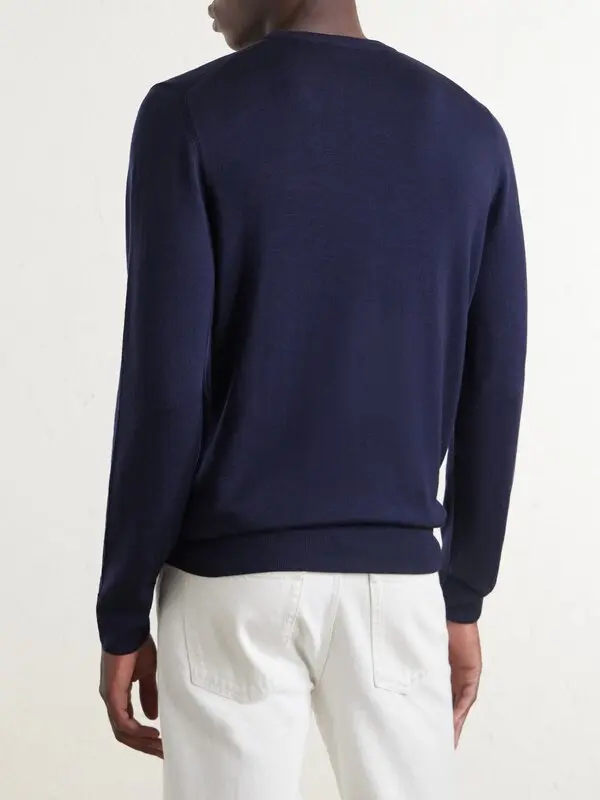 Canali Wool Crew Neck Sweater