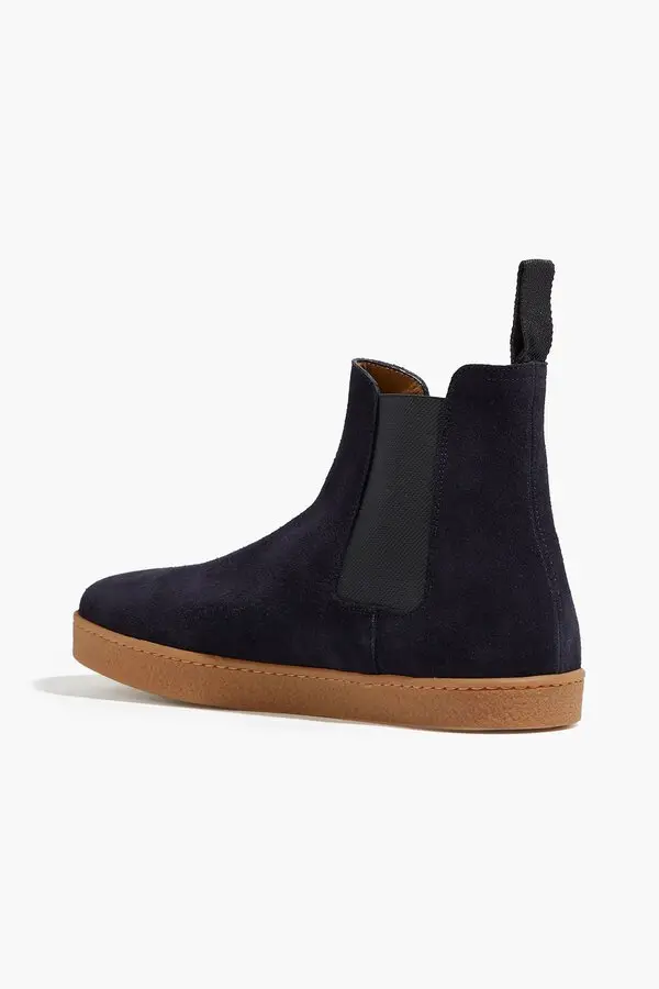 John Lobb Suede Chelsea Boots