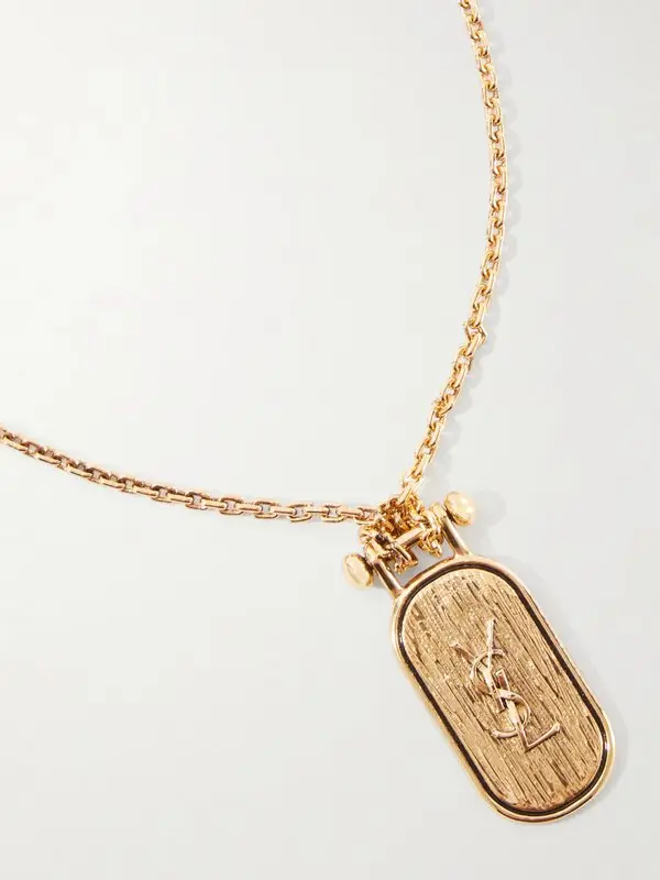 Saint Laurent Cassandre Tablet Necklace