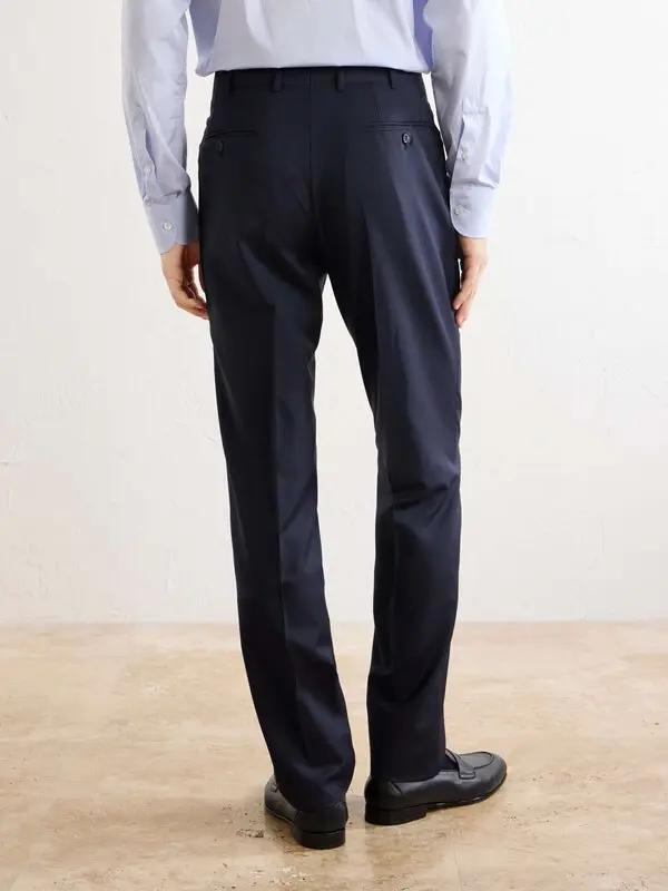 Brioni Plume Straight-leg Wool And Mohair-blend Trousers