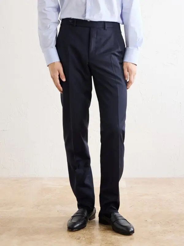 Brioni Plume Straight-leg Wool And Mohair-blend Trousers