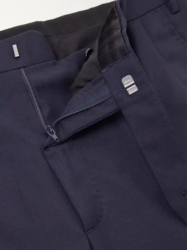 Brioni Plume Straight-leg Wool And Mohair-blend Trousers
