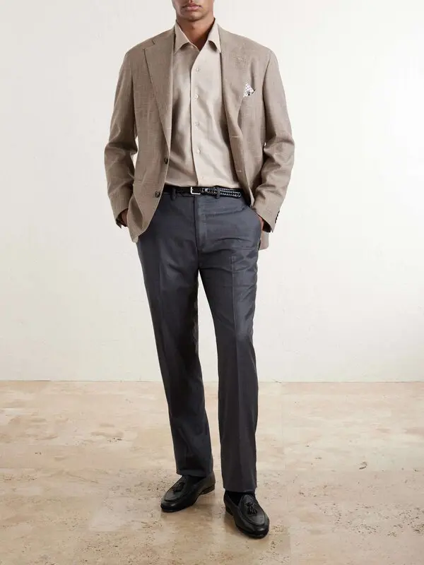 Brioni Marcello Cotton And Cashmere-blend Shirt