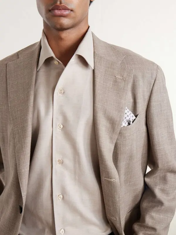 Brioni Marcello Cotton And Cashmere-blend Shirt