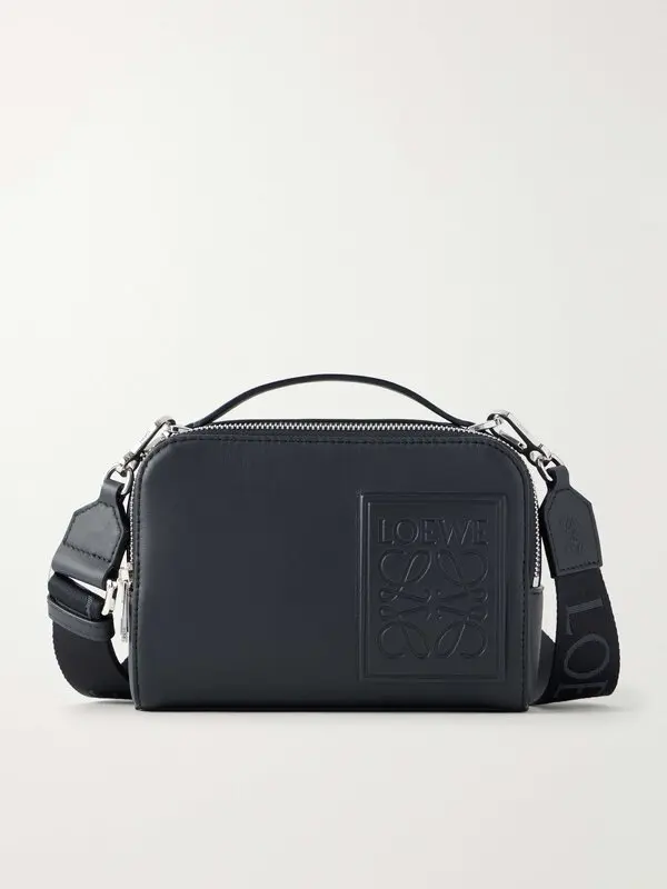 Loewe Camera Logo-debossed Leather Messenger Bag