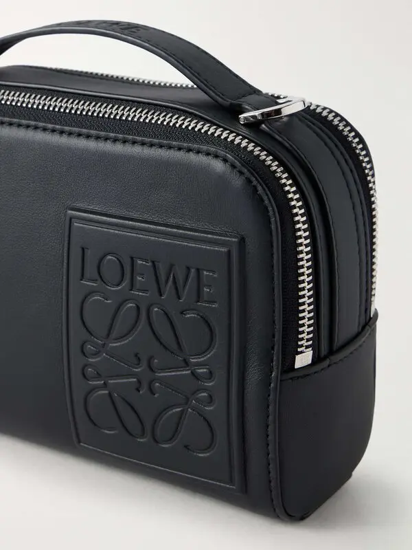 Loewe Camera Logo-debossed Leather Messenger Bag
