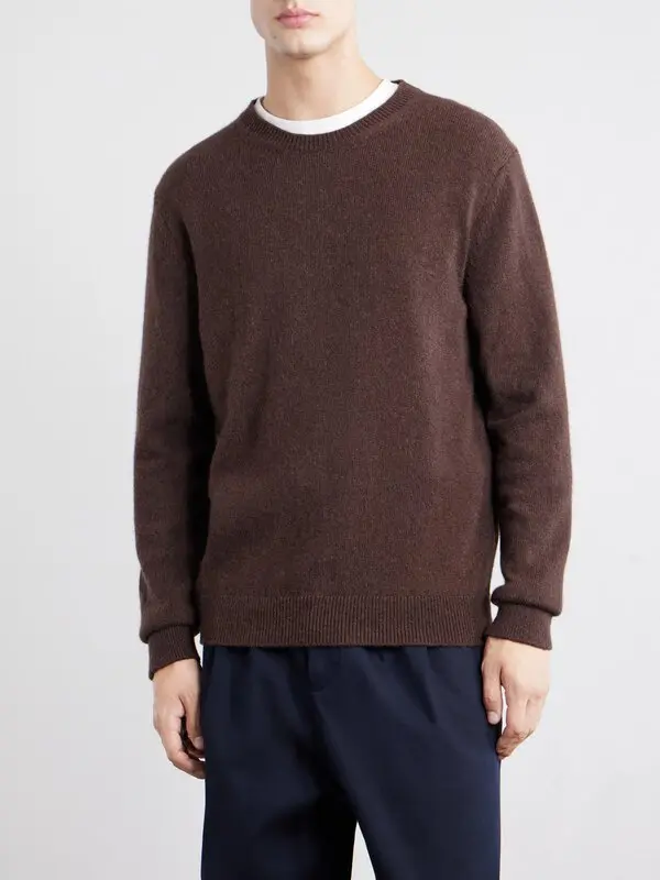 Massimo Alba Cashmere And Alpaca-blend Crew Neck Sweater