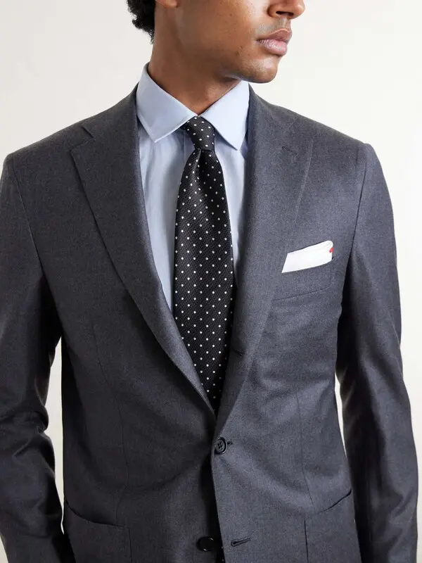 Kiton Brushed Wool Suit Jacket