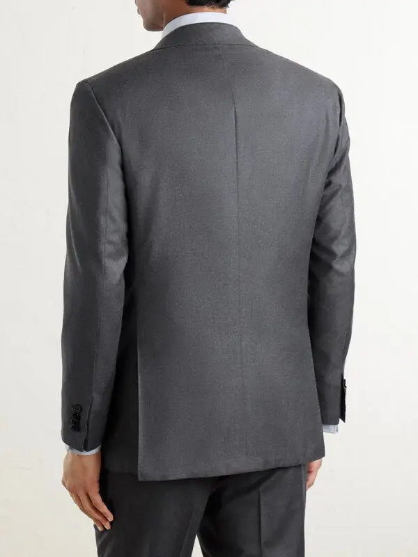 Kiton Brushed Wool Suit Jacket