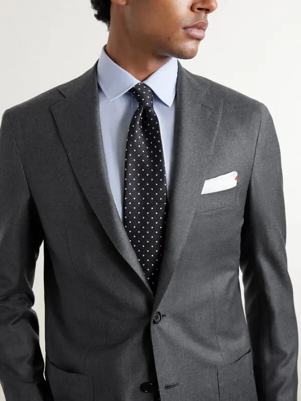 Kiton Brushed Wool Suit Jacket