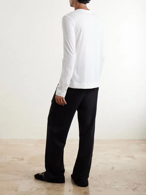 Dries Van Noten Cotton-jersey Cardigan - White