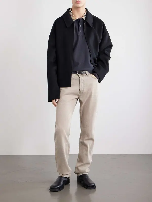 Burberry Checked Cotton-piqué Polo Shirt