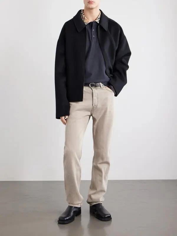 Burberry Checked Cotton-piqué Polo Shirt