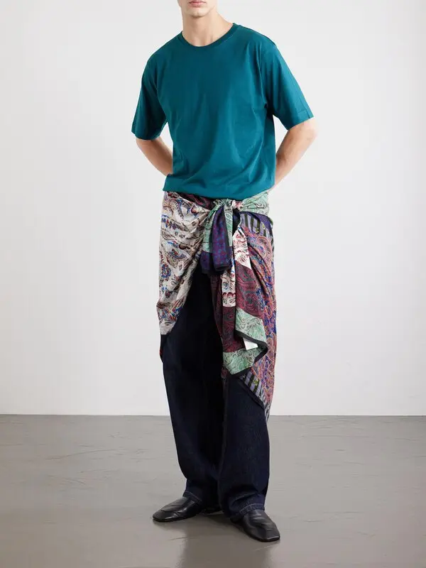 Dries Van Noten Hertz Cotton-jersey T-shirt - Green