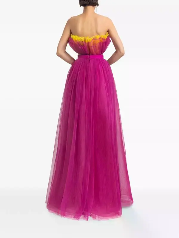GEMY MAALOUF Ruffled Strapless Top
