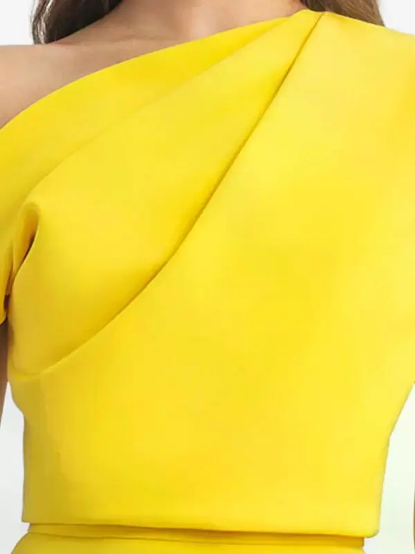 GEMY MAALOUF Asymmetrical Crepe Top