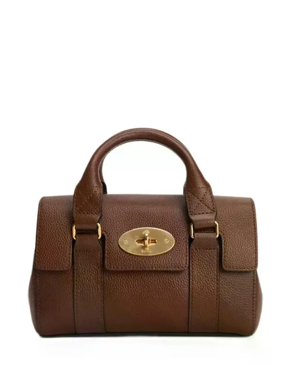 Mulberry Mini Bayswater Grained Tote Bag