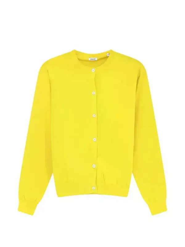 Aspesi Button-up Ribbed-trim Cardigan - Yellow