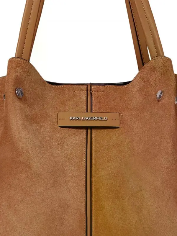 Karl Lagerfeld Medium K/pierced Suede Tote