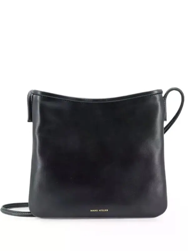Manu Atelier Fidèle Leather Crossbody Bag - Black