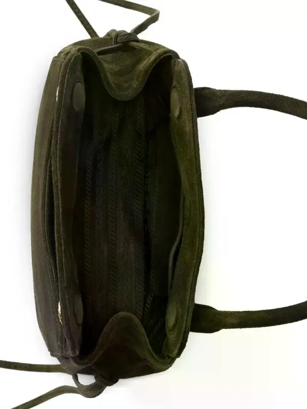 Prada Carry Mini Suede Handbag