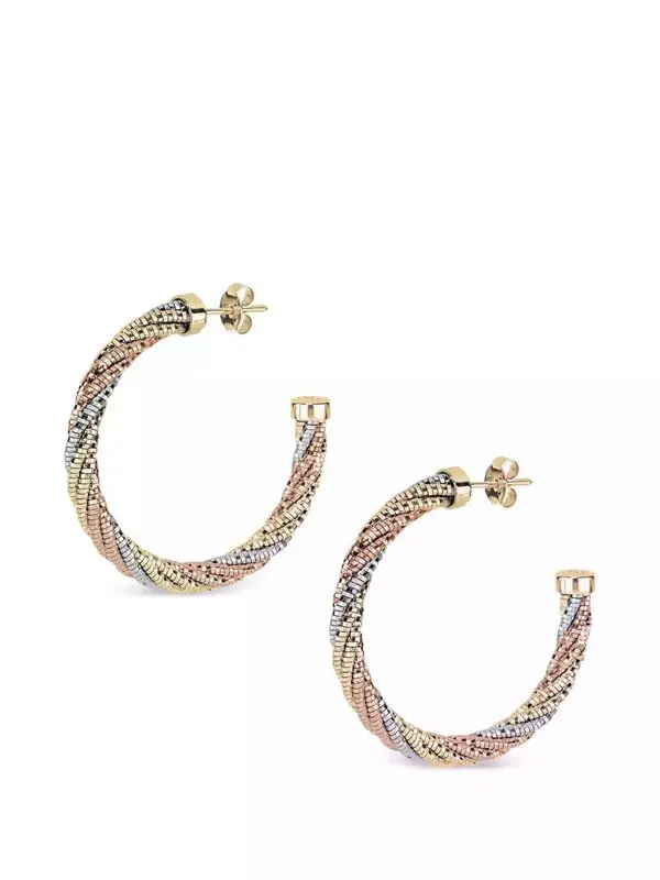 DESMOS Spring Twist Hoop Earrings - Gold