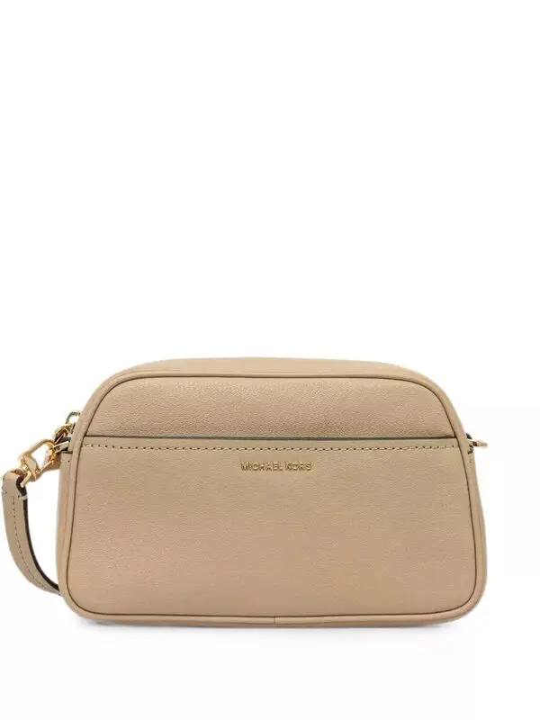 Michael Kors Small Jet Set Leather Crossbody Bag - Neutrals