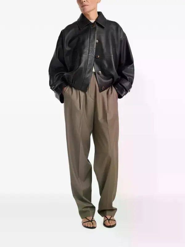 RÓHE Leather Blouson Jacket