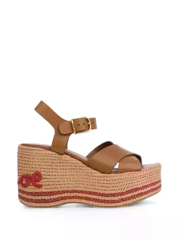 Chloé Leather Platform Sandals