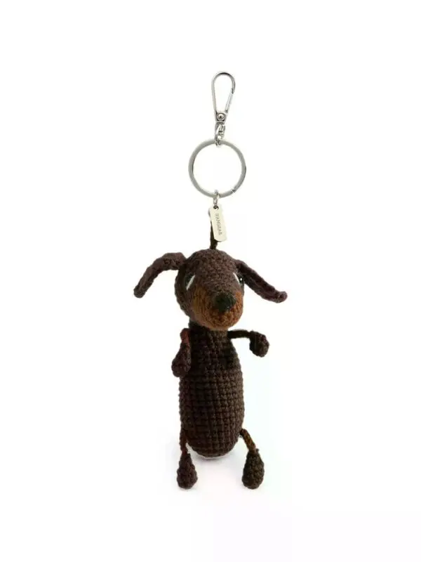 NAHMIAS Doxie Crochet Dog Keychain