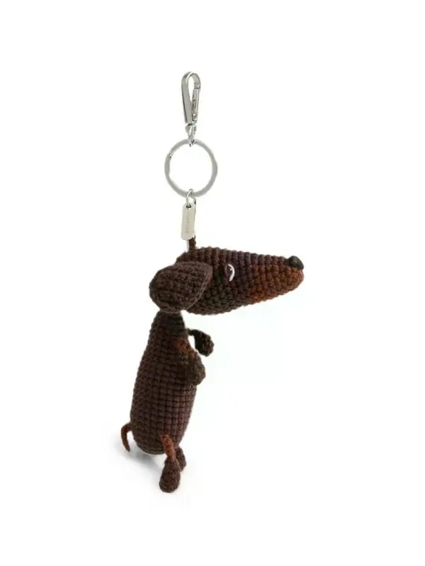 NAHMIAS Doxie Crochet Dog Keychain