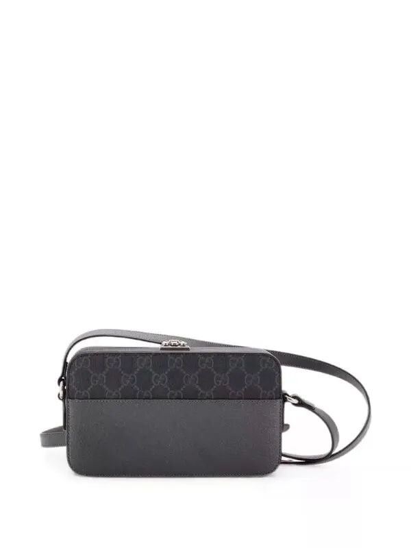 Gucci Padlock Interlocking G Gg Coated Canvas And Leather Mini Crossbody Bag