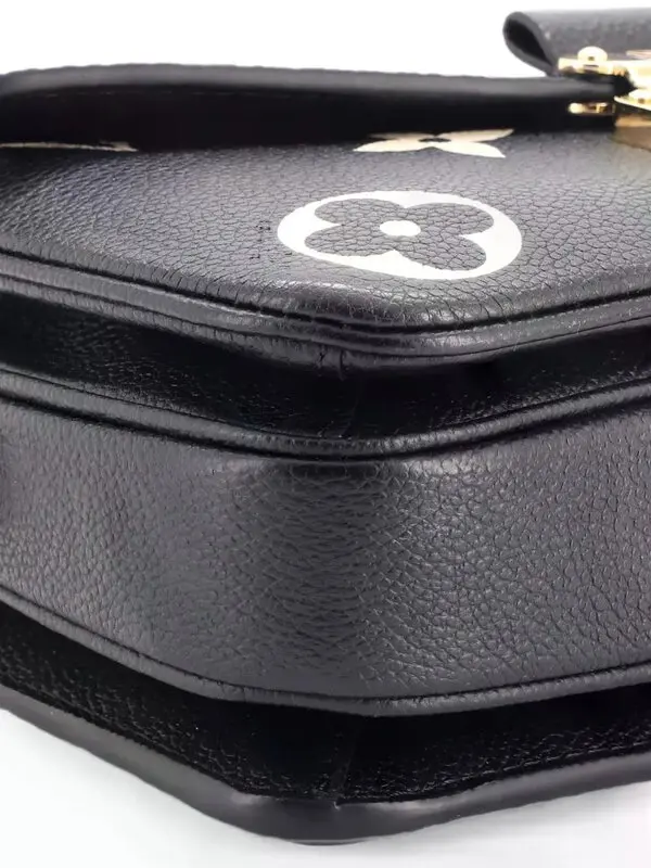 LOUIS VUITTON Pochette Metis Monogram Empreinte East West Shoulder Bag - Black