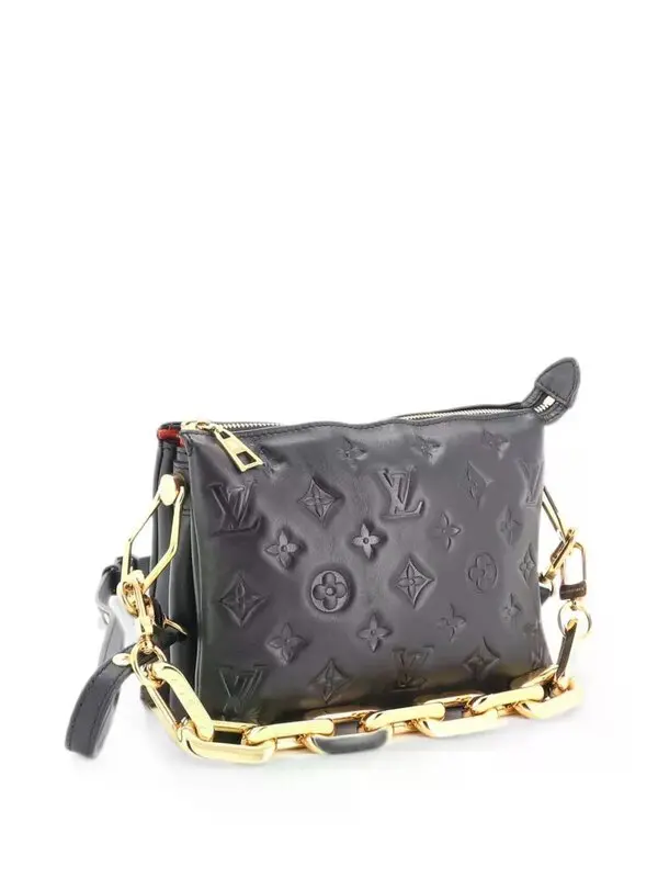 LOUIS VUITTON Coussin Bag Monogram Embossed Lambskin Bb Crossbody Bag