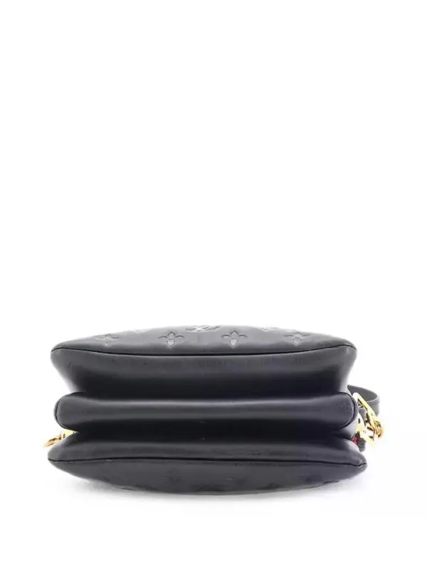 LOUIS VUITTON Coussin Bb Crossbody Bag Monogram Embossed Lambskin - Black