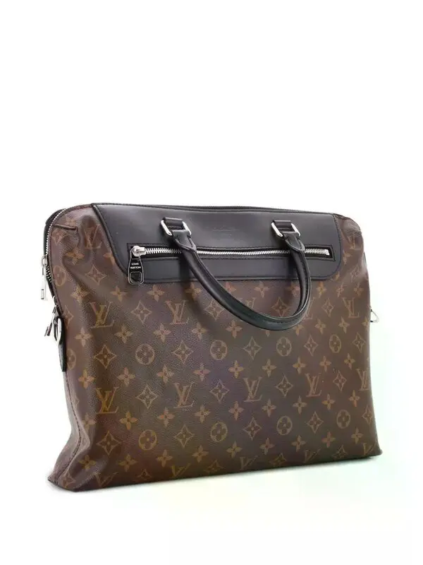 LOUIS VUITTON Porte-documents Jour Nm Macassar Monogram Canvas Business Bag