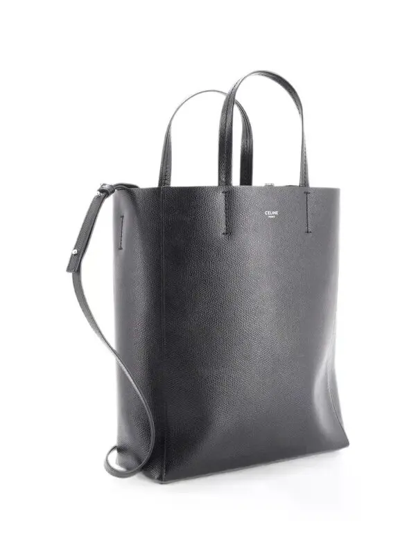 Celine Vertical Cabas Grained Calfskin Small Tote Bag