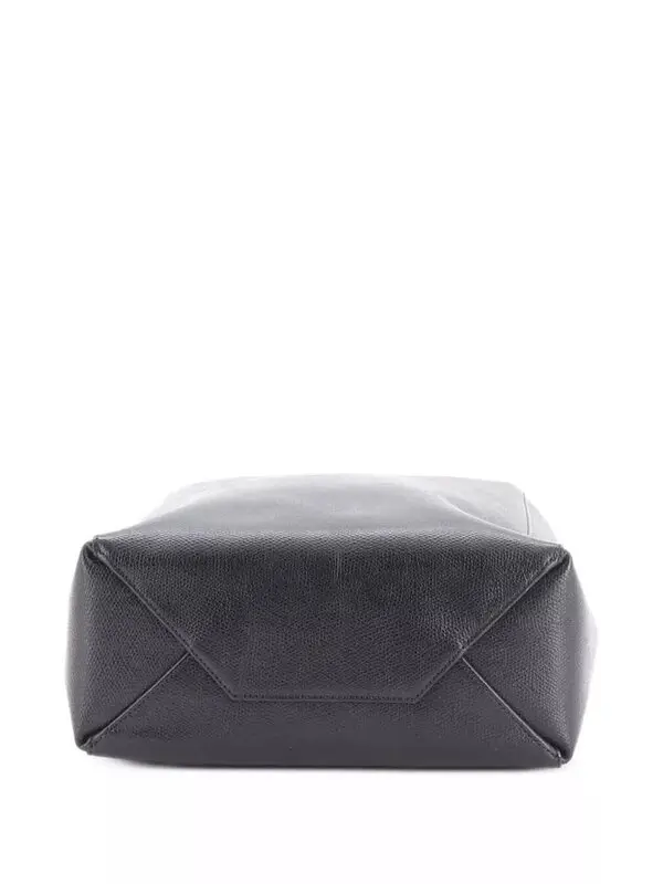Celine Vertical Cabas Grained Calfskin Tote Bag - Black
