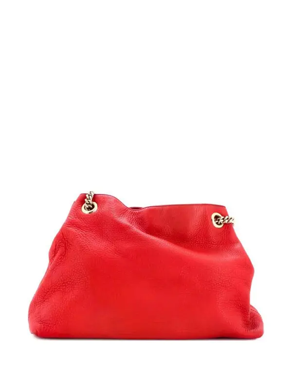 Gucci Soho Chain Strap Leather Medium Shoulder Bag - Red