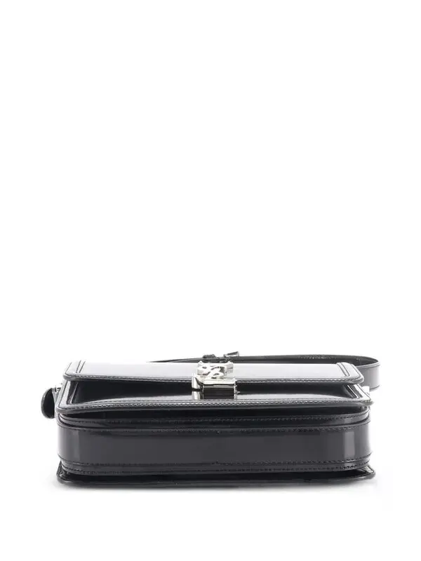 Saint Laurent Solferino Patent Medium Shoulder Bag - Black
