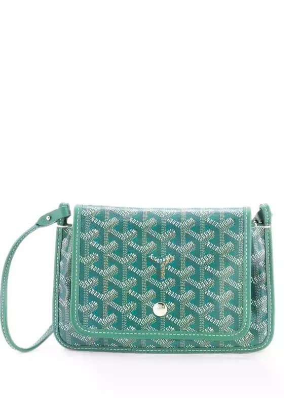 Goyard Plumet Clutch Wallet Coated Canvas Crossbody Bag - Green