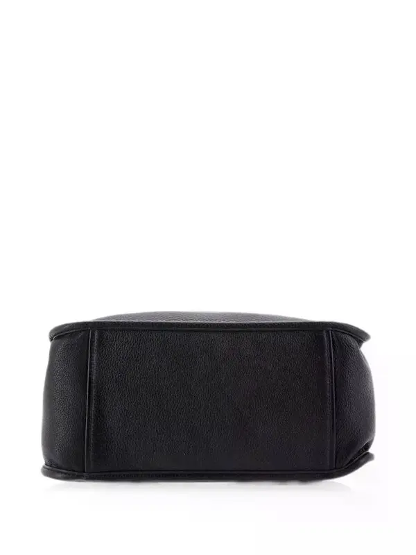 Prada Logo Strap Leather Medium Hobo Bag