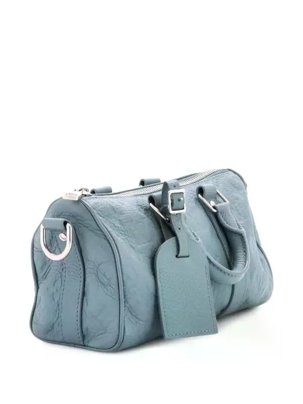 LOUIS VUITTON Monogram Taurillon Leather Keepall Bandouliere 25 Handbag