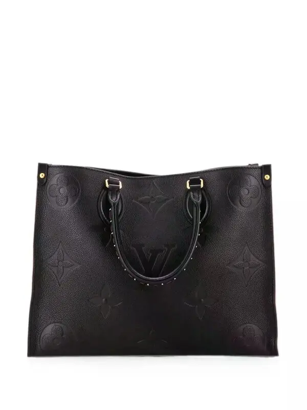 LOUIS VUITTON Onthego Tote Wild At Heart Monogram Empreinte Giant Mm Satchel - Black