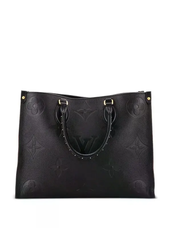 LOUIS VUITTON Onthego Tote Wild At Heart Monogram Empreinte Giant Mm Satchel - Black