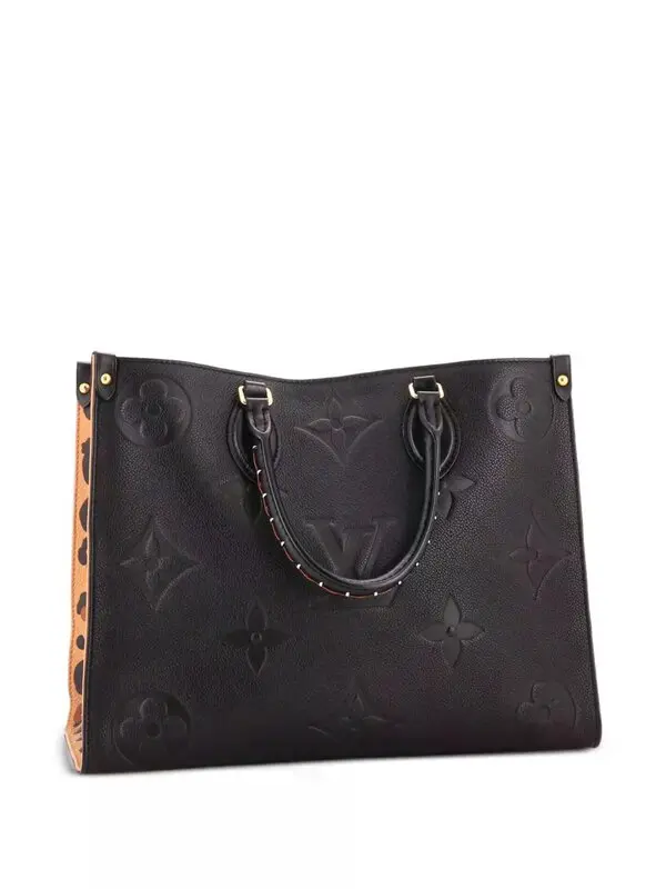 LOUIS VUITTON Onthego Tote Wild At Heart Monogram Empreinte Giant Mm Satchel - Black